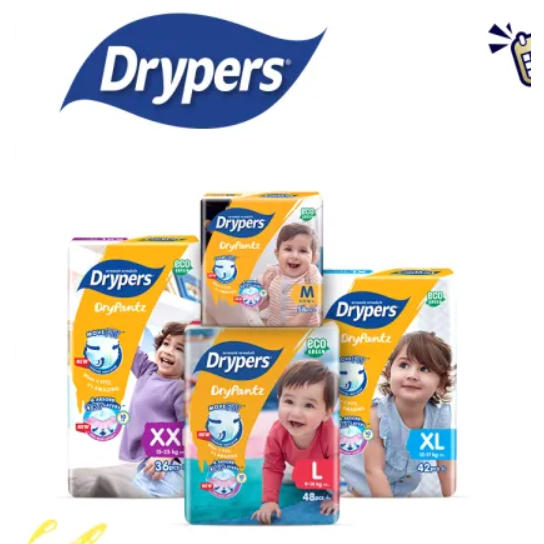 Drypers Drypantz - M58/L48s/XL42s/XXL36s (1 pack) | Shopee Malaysia