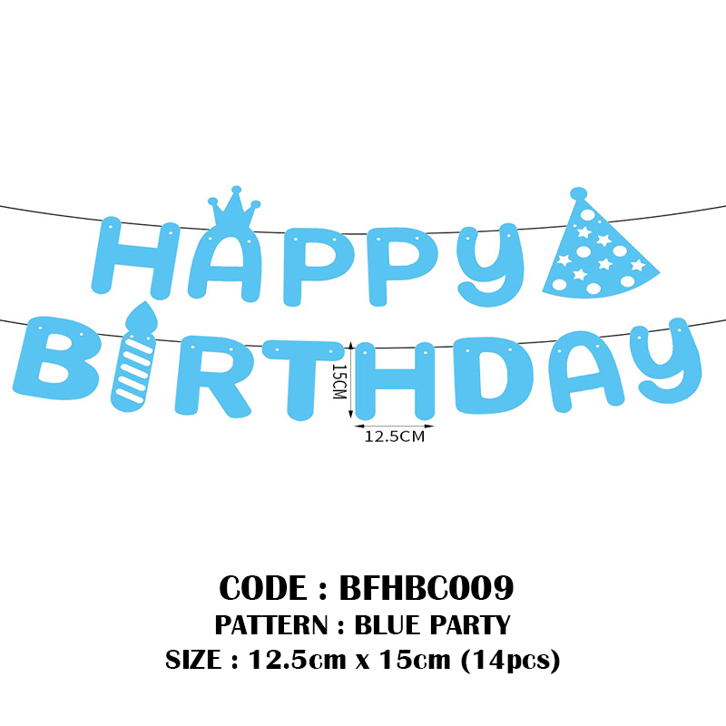 [PANDA] Banner Flag Happy Birthday Cartoon Fish Tail Flag Bendera Panji ...