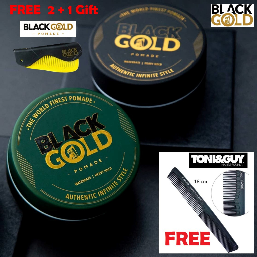 Black Gold Pomade Original + 🎁2 Freegift + 🎁Free Toni&Guy Comb | Shopee ...