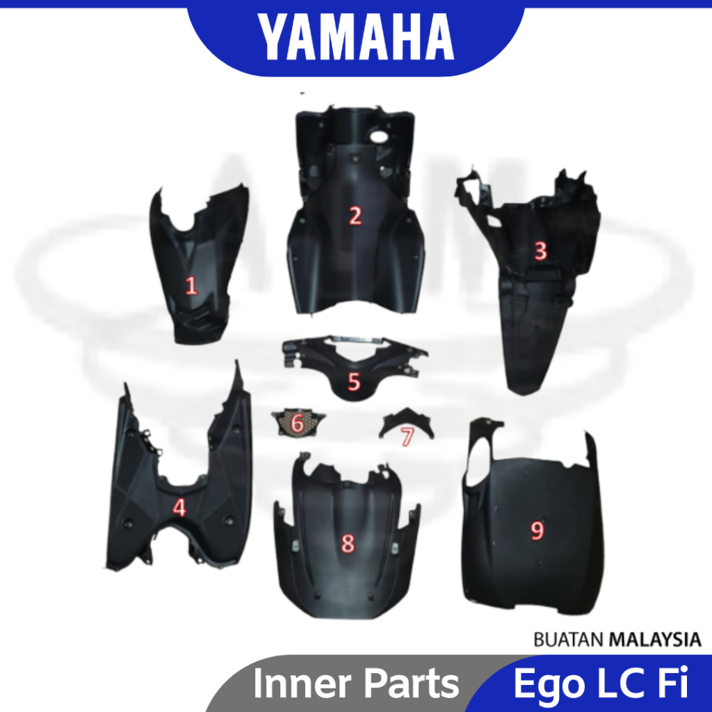YAMAHA Ego LC FI Full Set Inner Non Color Body Parts Cover Ego Lc Fi ...