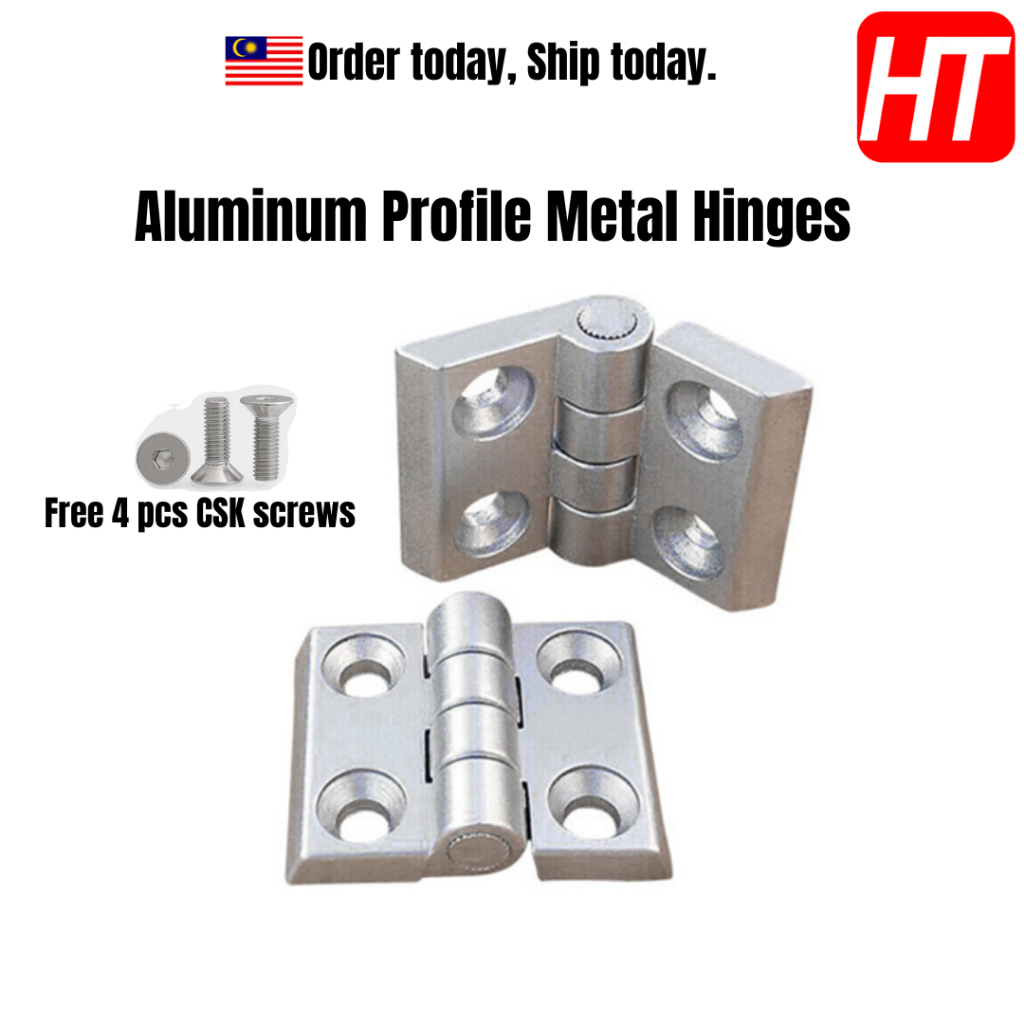 Metal Hinge Door Hinge For Aluminum Profile 2020 3030 4040 | Shopee ...