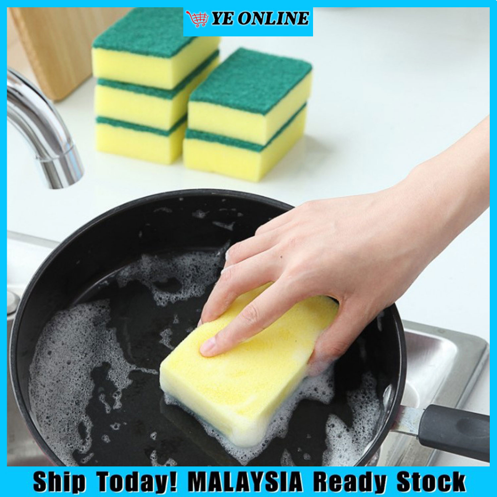 1PCS Dish Sponge Wash Ceaning Sponge Span Basuh Penyuci Pinggan Mangkuk ...
