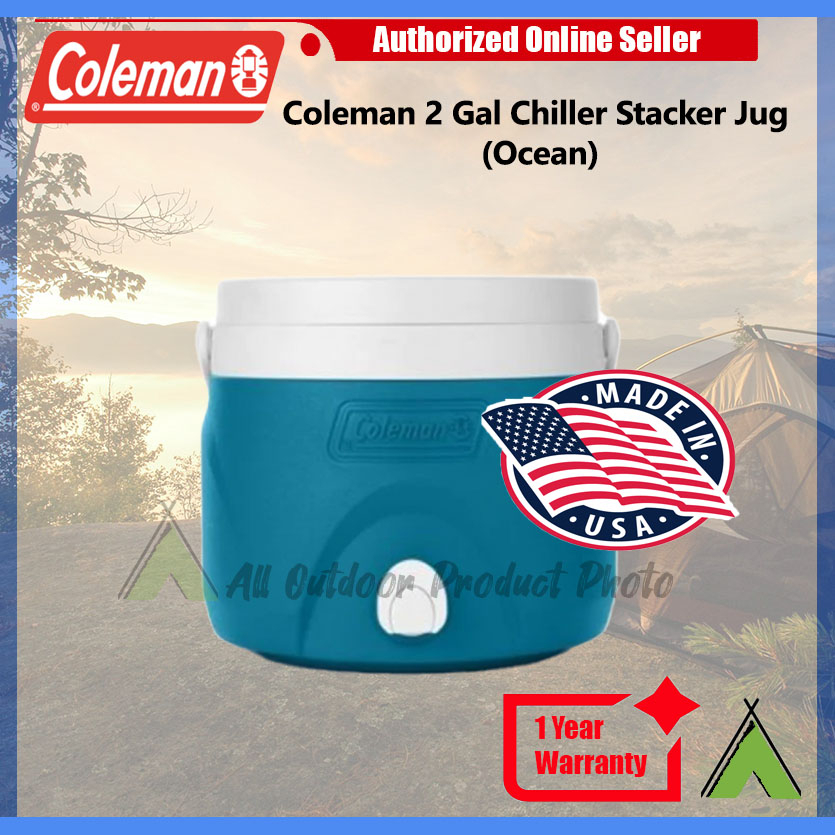 Coleman 2 Gal Chiller Stacker Jug (Ocean) - made in USA | Shopee Malaysia