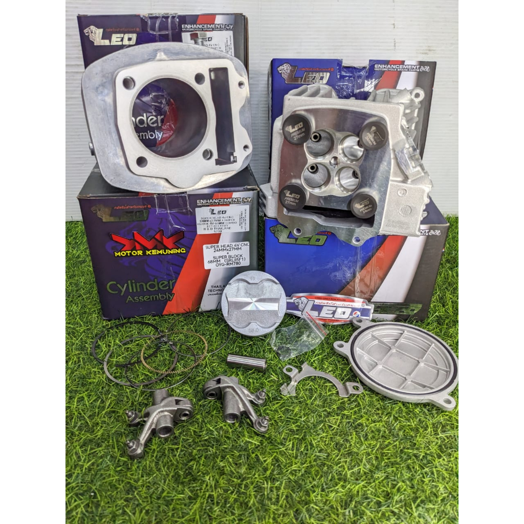 COMBO LEO BLOK + SUPERHEAD SRL115 FI LAGENDA INJECTION 68MM 24/27 HEAD ...