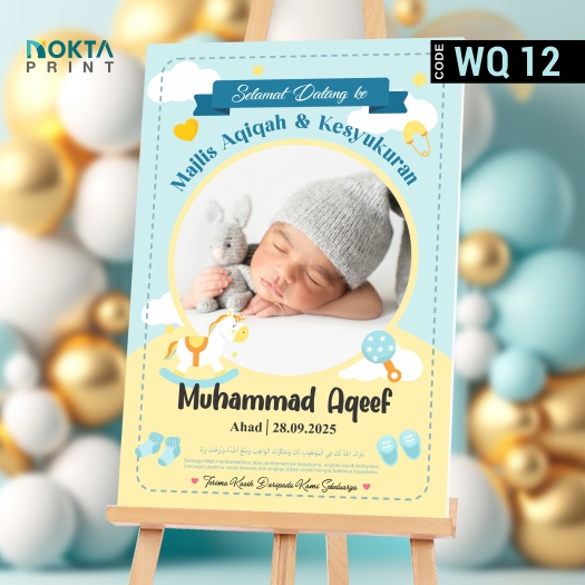 💖Welcome Board Aqiqah💖Majlis Kesyukuran | Welcome Board | Sticker ...