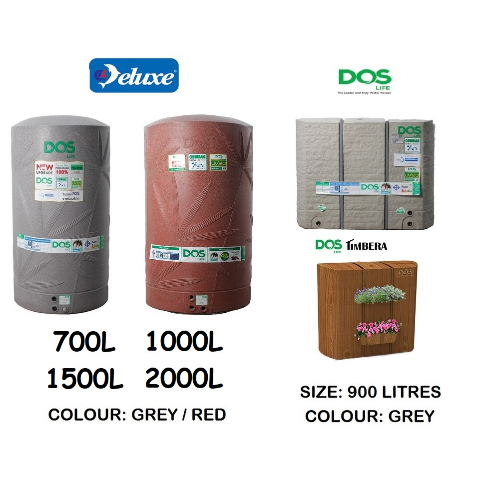700 1000 1500 2000 Liter DOS Life Combac Nano Onground Water Tank ...