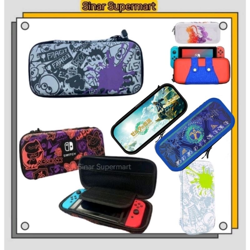 Nintendo Switch Oled Case Splatoon 3 Zelda Pokemon scarlet and Violet Mario NS Eva Hard Casing ...