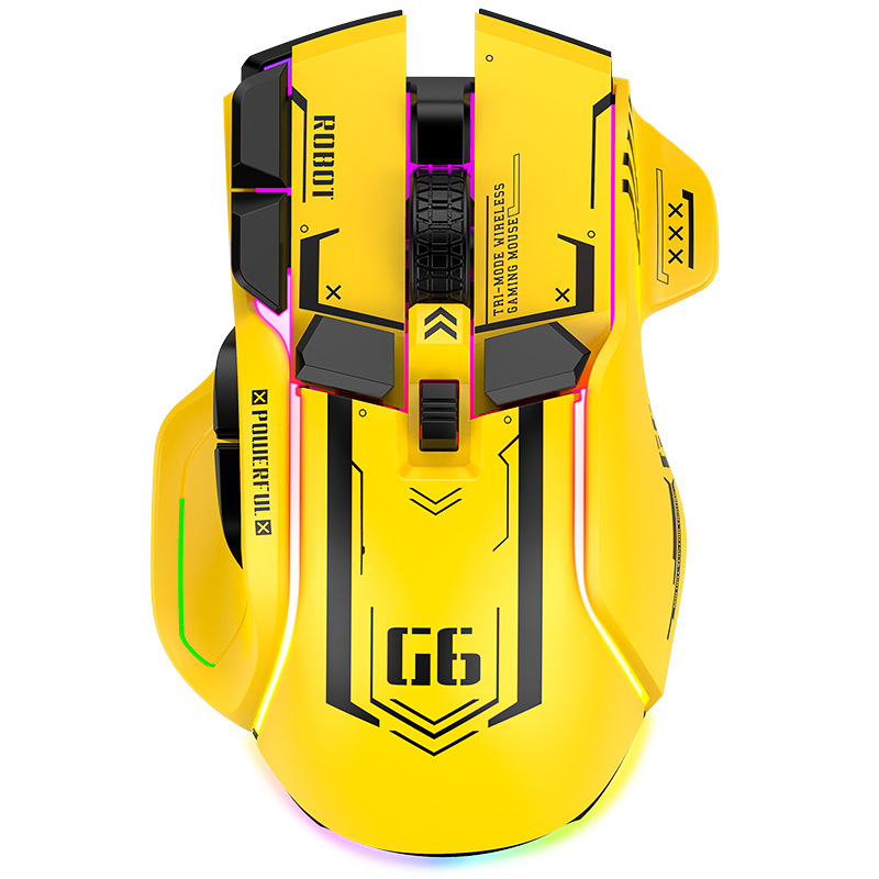 XUNFOX G6 Gaming Mouse WIRED Mice Ergonomic 10 Keys LED DPI Forward ...
