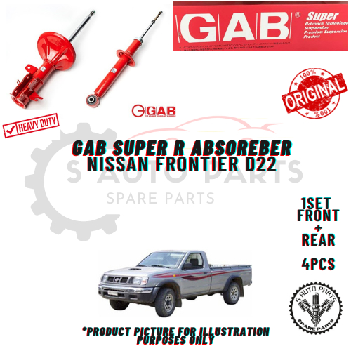 NISSAN FRONTIER D22 (FRONT+REAR)GAB SUPER R SPORT PREMIUM HEAVY DUTY GAS SHOCK ABSORBER | Shopee ...
