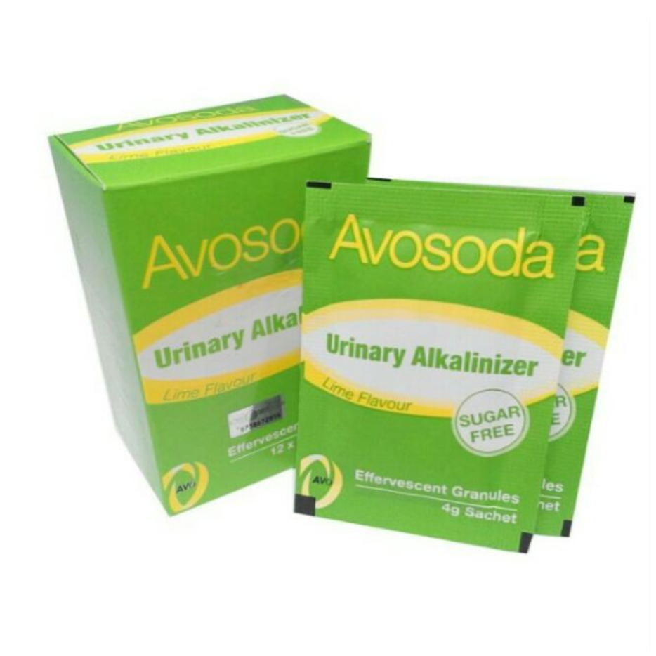 AVOSODA URINARY ALKALINIZER EFFERVESCENT GRANULES 4G 12S EXP11/2025 ...