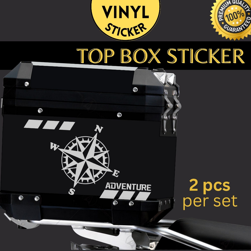 Top Box Sticker / Top Case Styling 45L 55L 65L (2 pcs Die-cut Vinyl ...