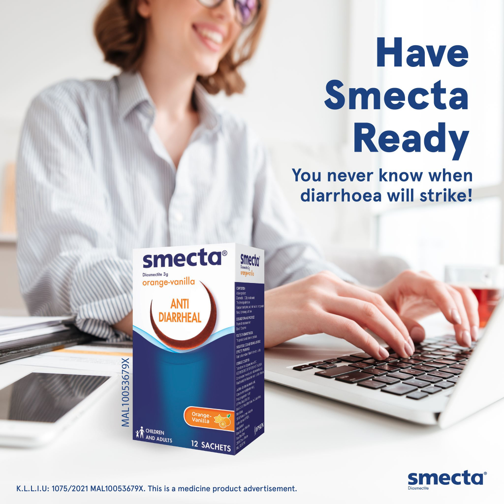 Smecta Orange Vanilla Flavour 3G x 12s // 12sx2 | Shopee Malaysia