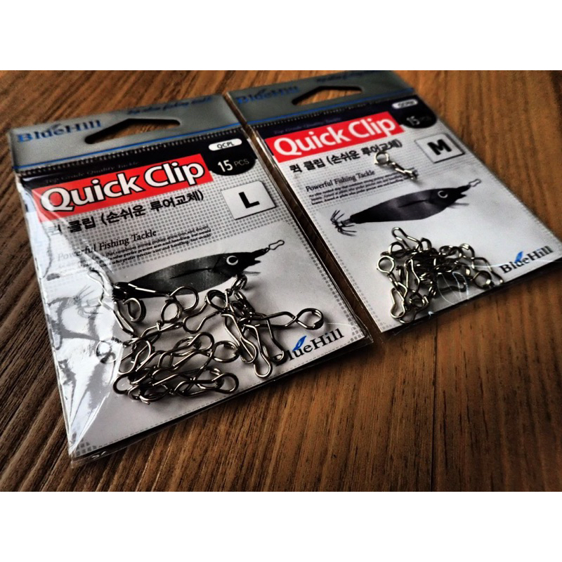 BLUE HILL - Quick Snap Clip for Egi & Minnow Lures (15pcs/pack ...