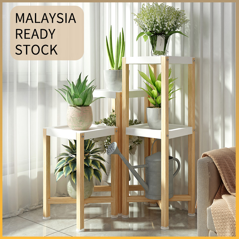 Flower rack植物架pendirian tumbuhan Plant stand flower pot rack rack multi ...