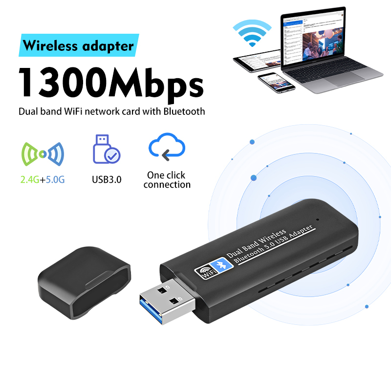 Free Driver Wifi Adapter 1300Mbps Wireless USB Wifi Adapter Dual Band 2 ...