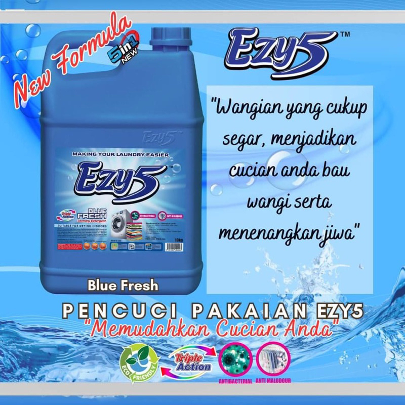 Ezy5 Detergent | Sabun Dobi Cuci Pakaian | Shopee Malaysia