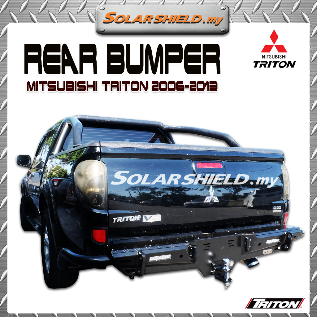 Mitsubishi Triton 2006-2013 Rear Heavy Duty Bumper 4X4 Rear Bumper ...