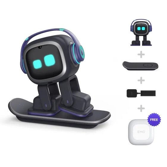 NEW!![100% Authentic] EMO Desk pet AI robot | Shopee Malaysia