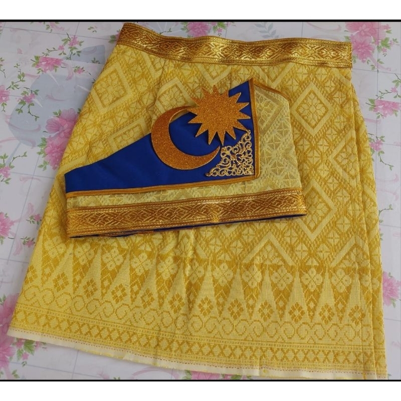 SET SAMPIN TANJAK KSATRIA . AKSESORI BAJU MERDEKA | Shopee Malaysia