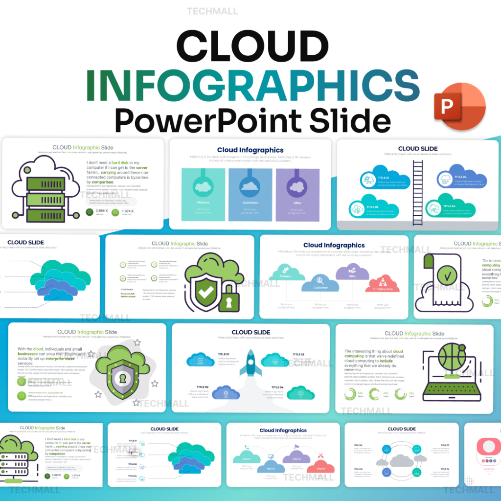 Cloud Infographics PowerPoint Presentation Template | Easy Edit ...