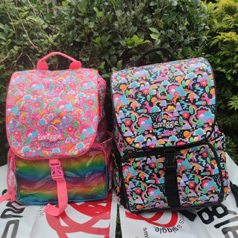 Original Smiggle Classic Backpack Glee Large Chelsea Backpack | Shopee ...