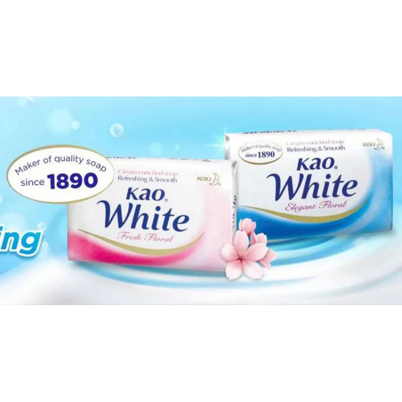 Kao White Soap 130g/ 130gx3’s(Elegant Floral / Fresh Floral) | Shopee Malaysia