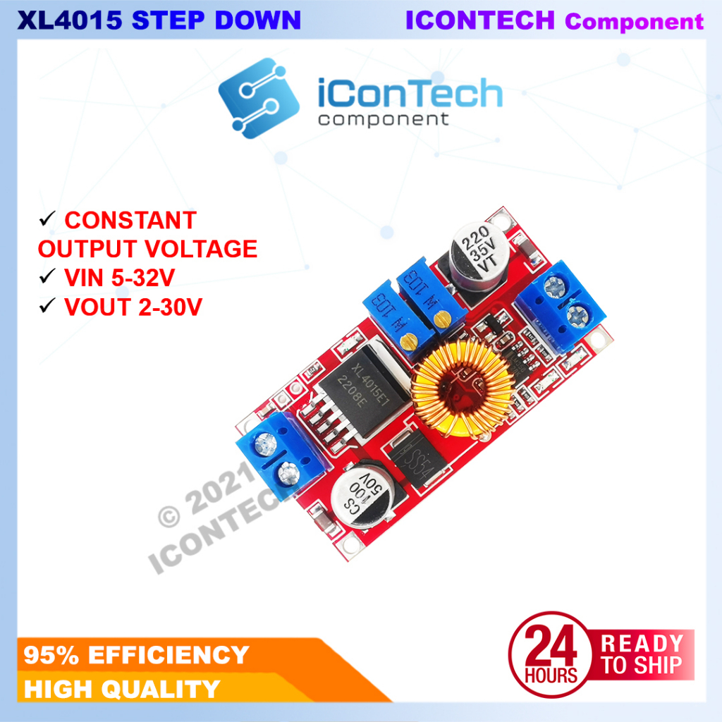 XL4015 5A 75W Step Down Module Step Down Regulator Constant Voltage ...