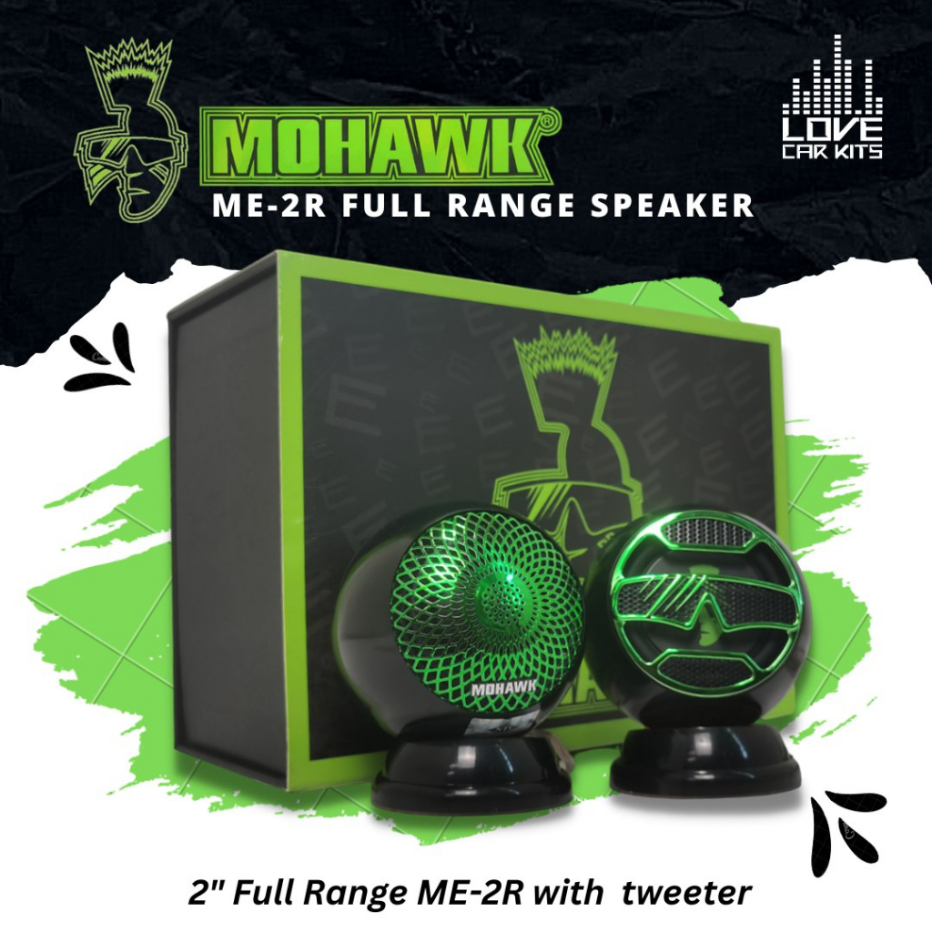 MOHAWK Full Range Speaker with tweeter 2 Inch and 2.5 Inch Model ME-2R ...