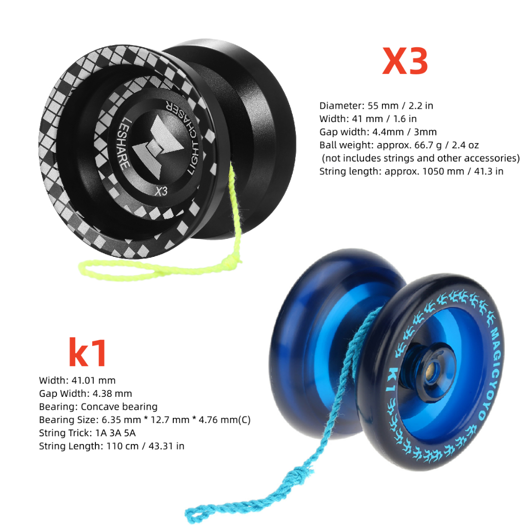 🔥Ready Stock🔥 Professional Magic Yoyo K1 Spin ABS Yoyo Ball KK Bearing ...