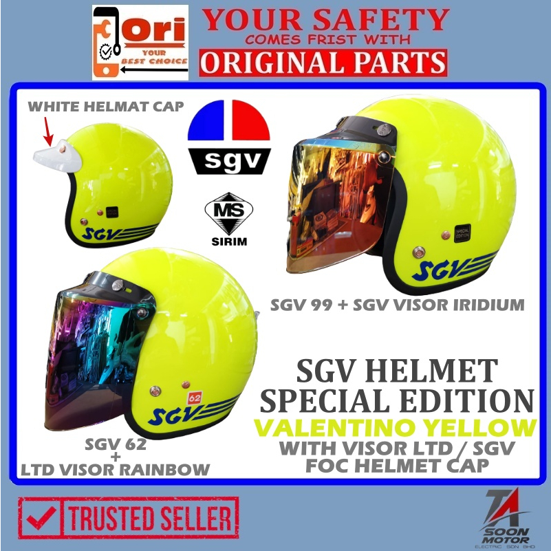 SGV 62 / SGV 99 HELMET SPECIAL EDITION WITH VISOR LTD RAINBOW / SGV ...