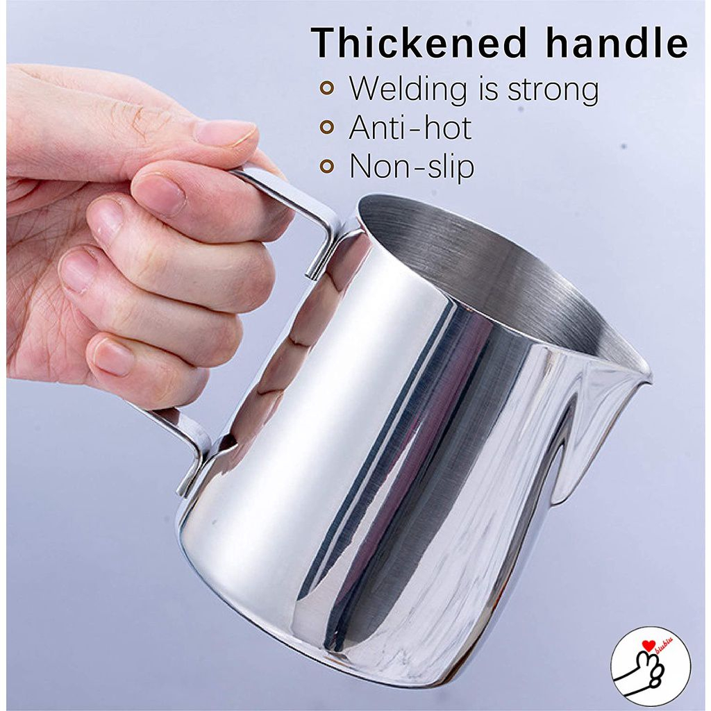 【Ready From MY】Milk Frothing Pitcher Stainless Steel Latte Art Pitcher ... 【Ready From MY】Milk Frothing Pitcher Stainless Steel Latte Art Pitcher ...