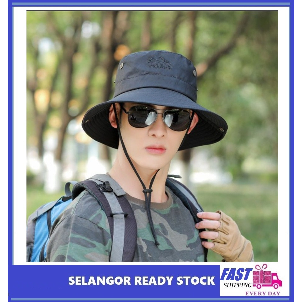 SELANGOR Topi Nelayan UnisexBrimless Safari Military Farmers Cap Sun ...