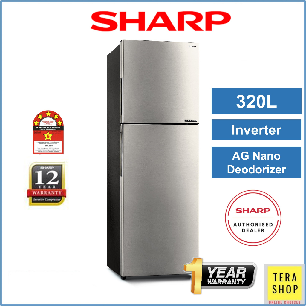 Sharp 280L / 320L / 380L /410L Inverter Refrigerator Energy Saving 2 ...