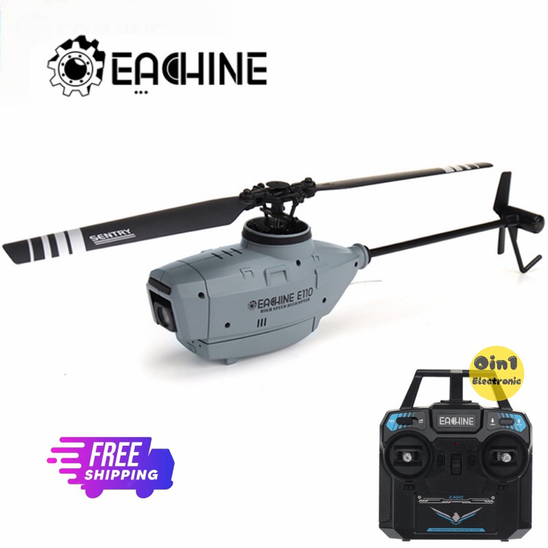 Eachine E110 RC Helicopter With 720P HD Camera for Adults,2.4G 6-Axis ...