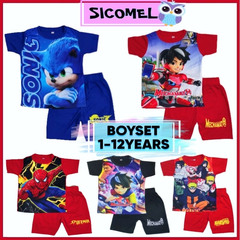[1-12Years] Baju Jersey Budak Lelaki Playset Kanak2 Murah Boy Set ...