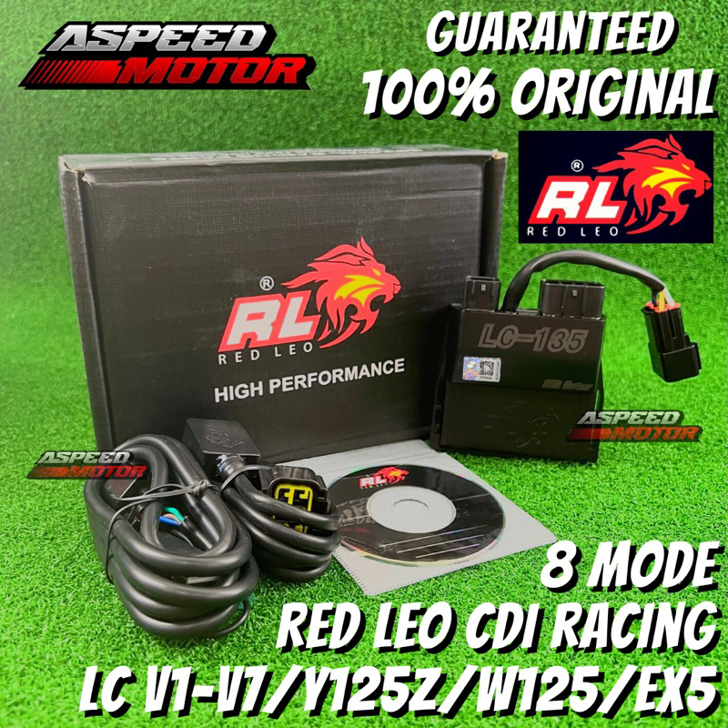 100% ORIGINAL RED LEO CDI RACING PNP 16Map 8Mode ESR MOTOR LC135 V1-V7 ...