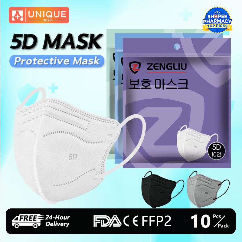 ZOCN 5D fackmask 50pcs KN95 mask 5 layers of protection Disposable ...