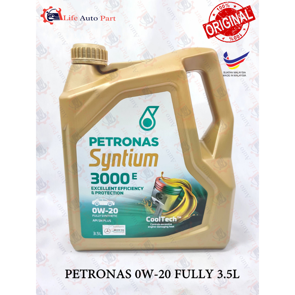 ⭐New Packaging 2023 Petronas Syntium 3000 E 0W20 Fully Synthetic Engine ...