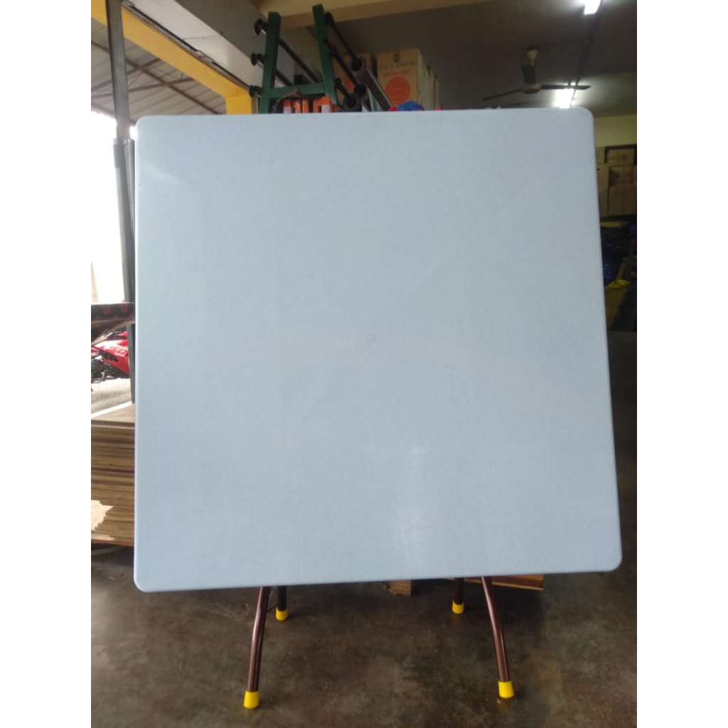 MEJA PETAK PLASTIK HEAVYDUTY 3X3 DINING TABLE HEAVYDUTY BESI KOKO ...