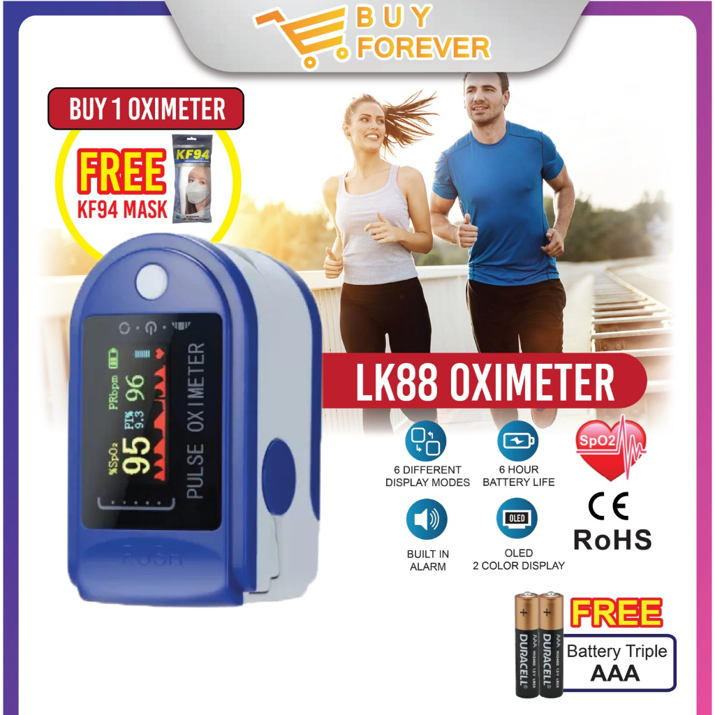 LK88 Medical Fingertip Pulse Oximeter Home family Pulse Oxymeter finger pulse oximeter | Shopee ...