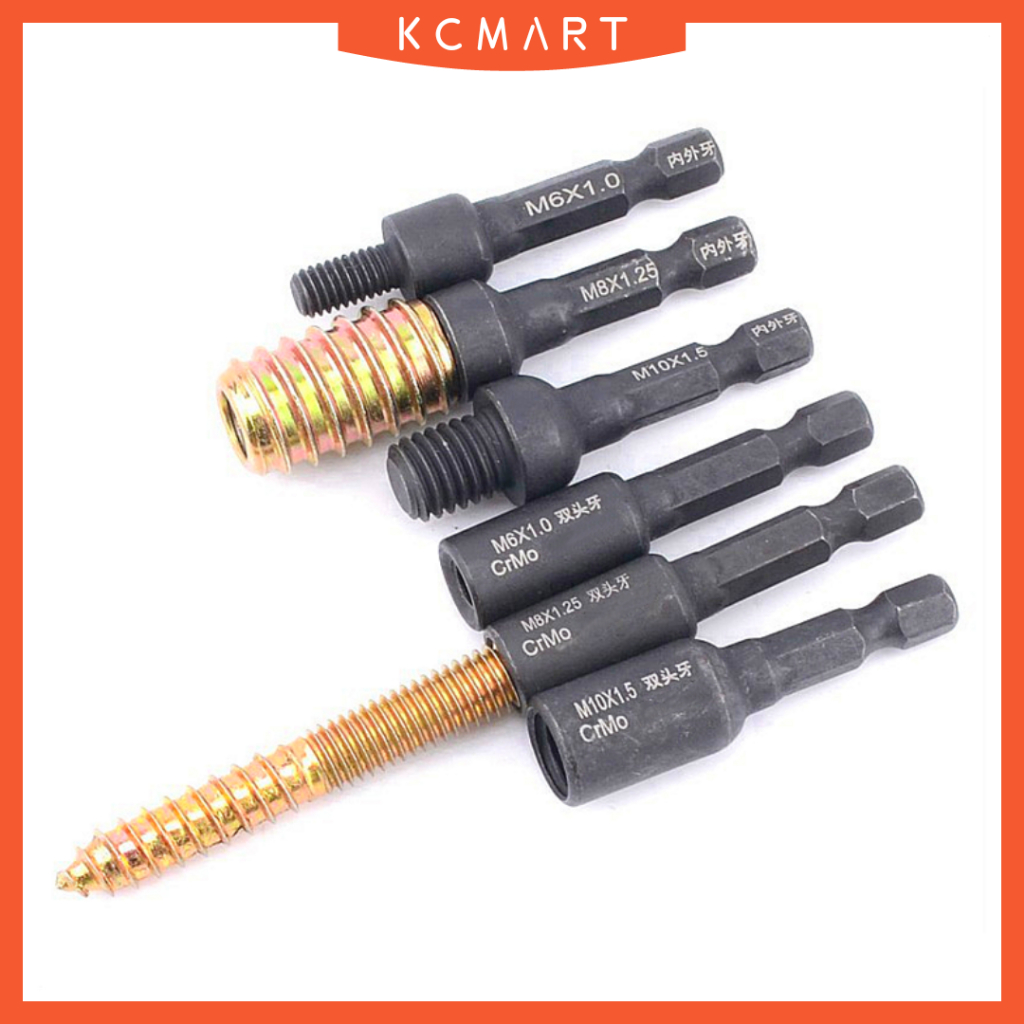 M6 M8 Cr-Mo Self-Tapping Socket Adapter Set for Insert Nuts or Hanger ...