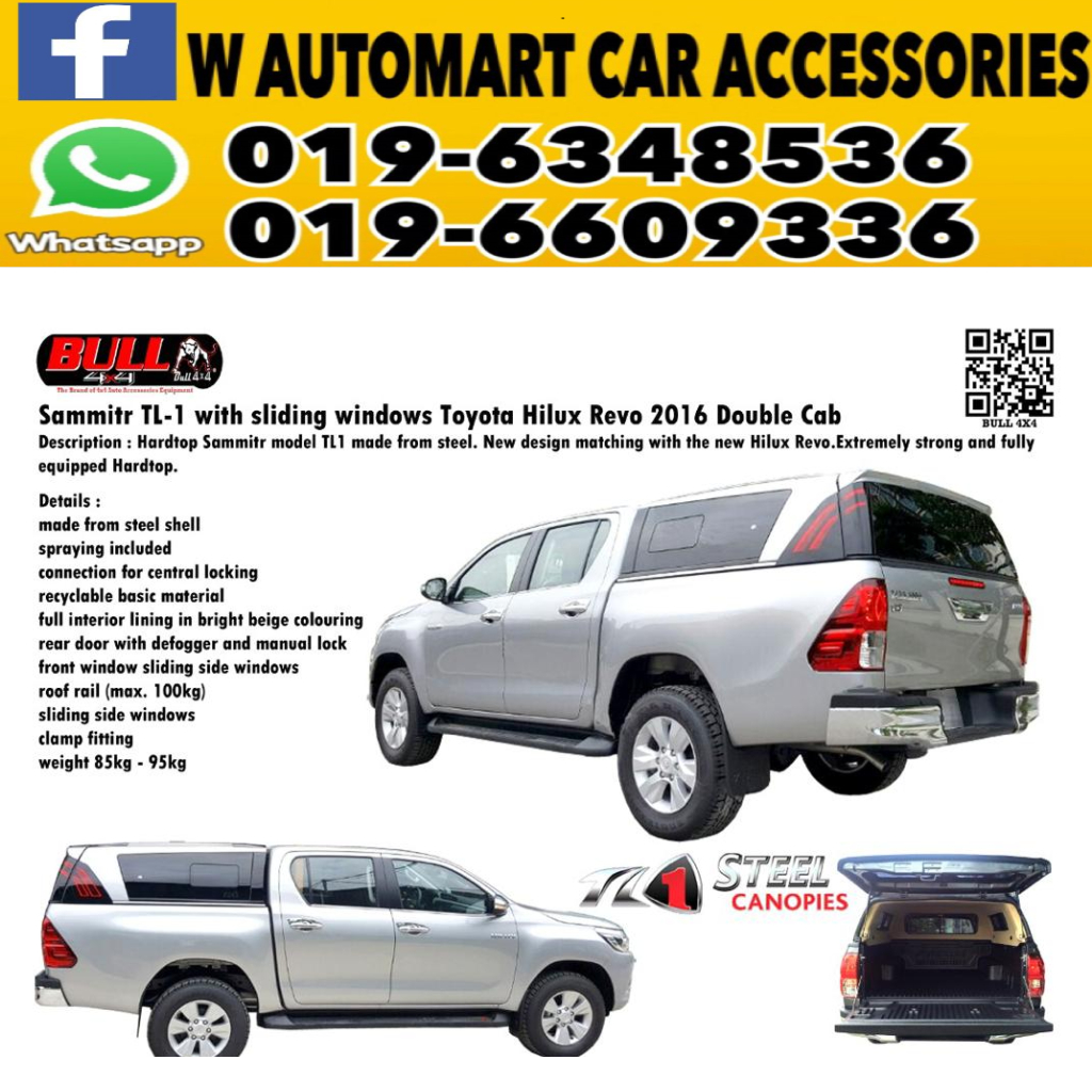hilux 4X4 car sammitr canopy | Shopee Malaysia