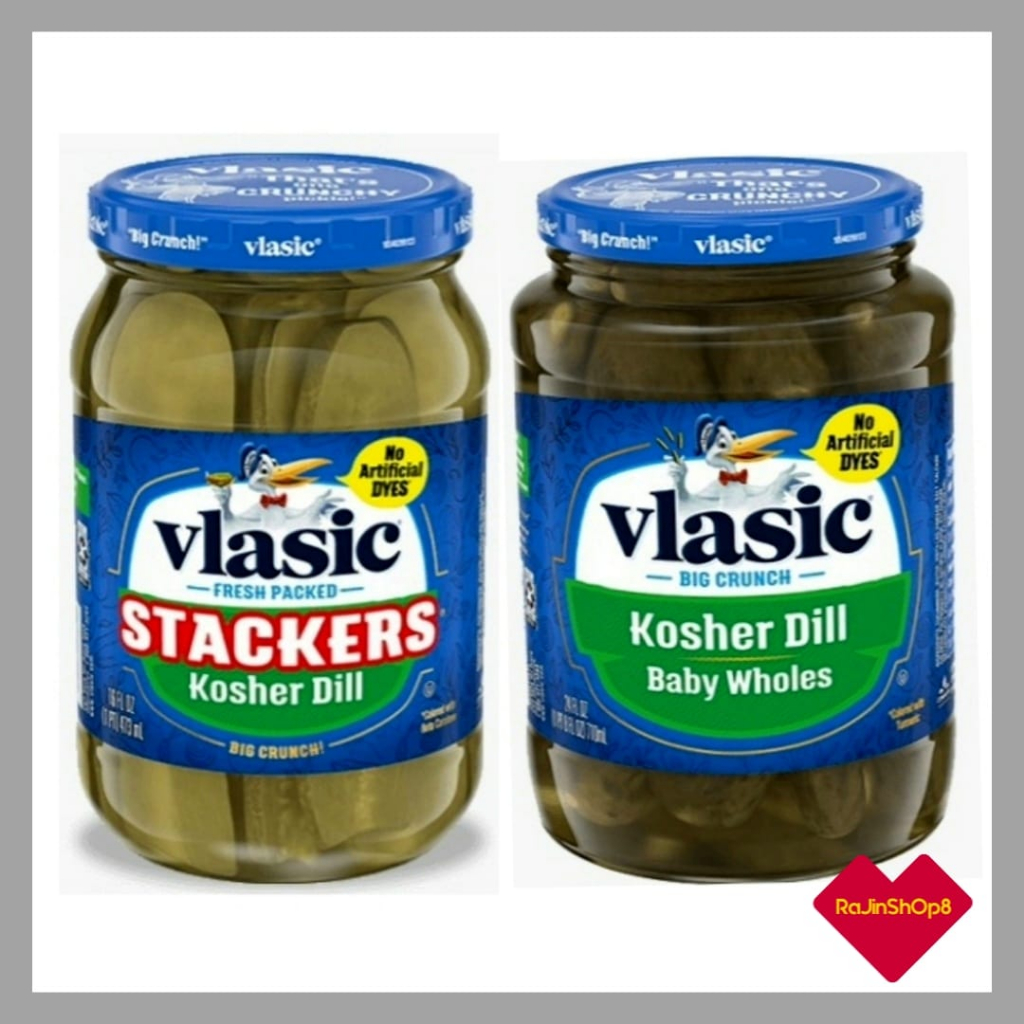 VLASIC Pickled Kosher Dill Baby Wholes / VLASIC Kosher Dill Stackers ...