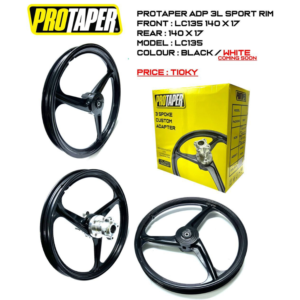 PROTAPER CUSTOM ADAPTER 3L SPORT RIM ( 1.40/1.40 X17 ) LC135 LC 135 | Shopee Malaysia