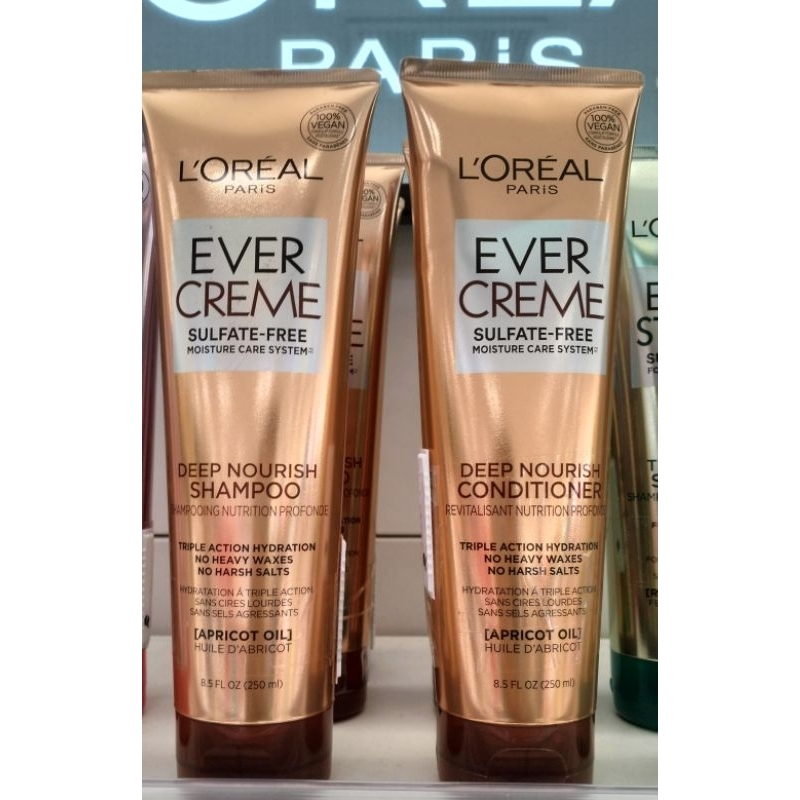 L'Oreal Paris Ever Cream Deep Nourish Shampoo, Conditioner, 250ml ...