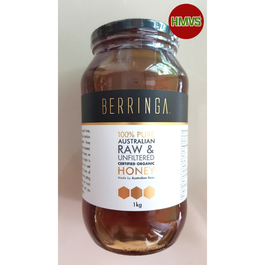 Berringa 100% Pure Australian Raw & Unfiltered Certified Organic Honey 1kg📣 | Shopee Malaysia