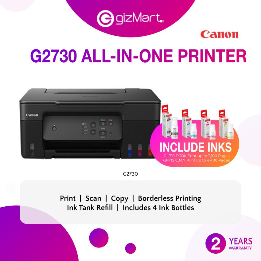 CANON PIXMA G2730 G3730 (Wireless) All in One Print / Scan / Copy Ink ...