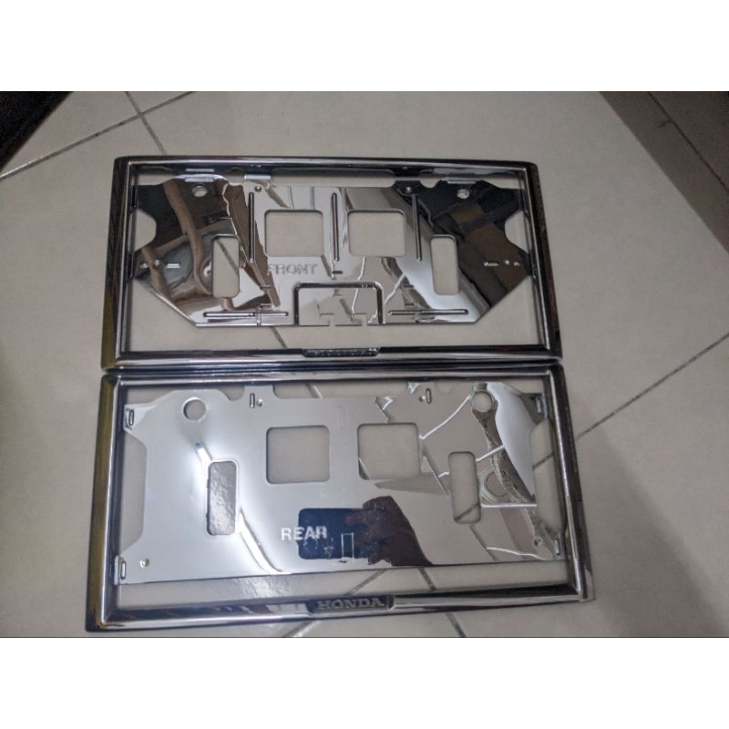 Frame Plate Honda Chrome (Defect) | Shopee Malaysia
