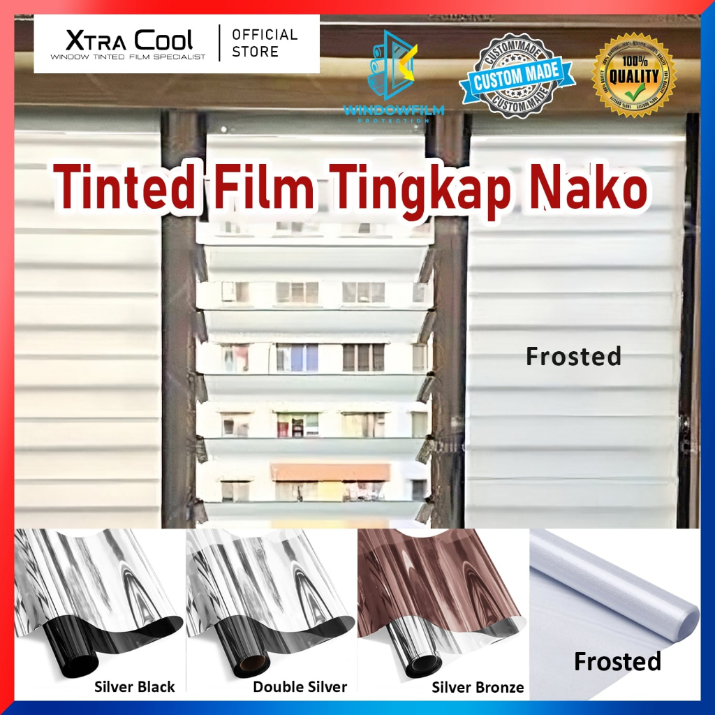 Tingkap Nako Tint / Tinted Film / Window Film / Ready Cut / Siap potong (15cm x 60cm) | Shopee ...
