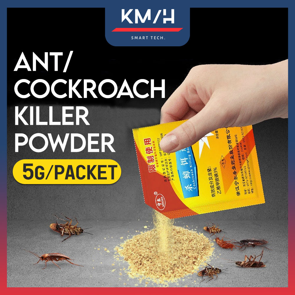 5g Per Packet Cockroach Ant Killing Bait Powder Potent End Cockroaches ...
